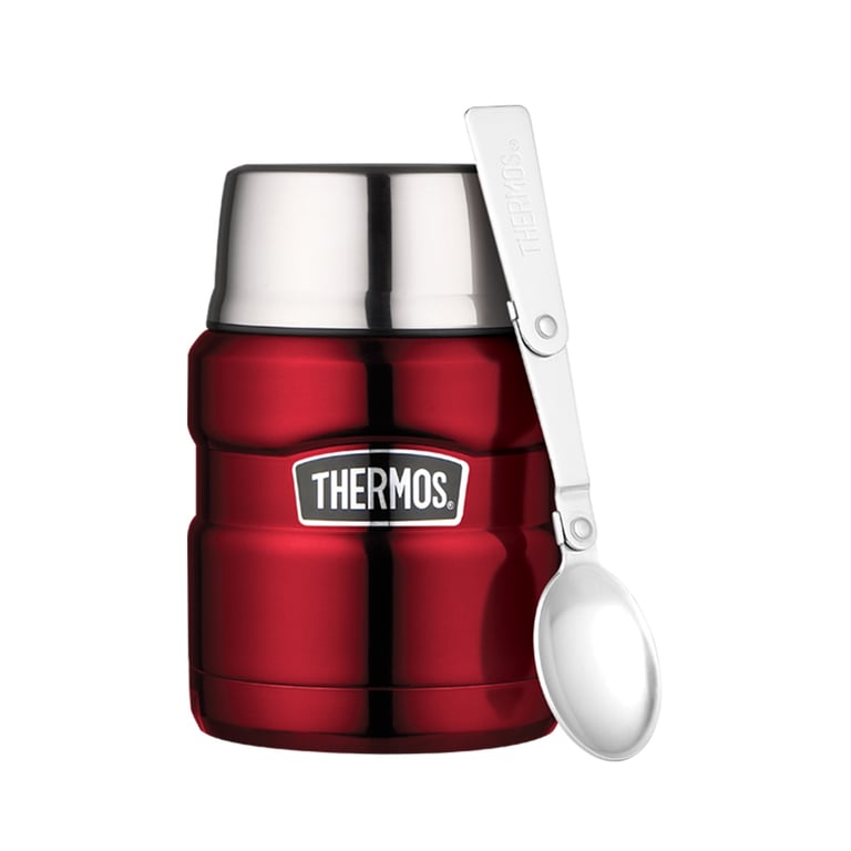 THERMOS Termo de Thermos comida King 470ml acero inoxidable rojo ...