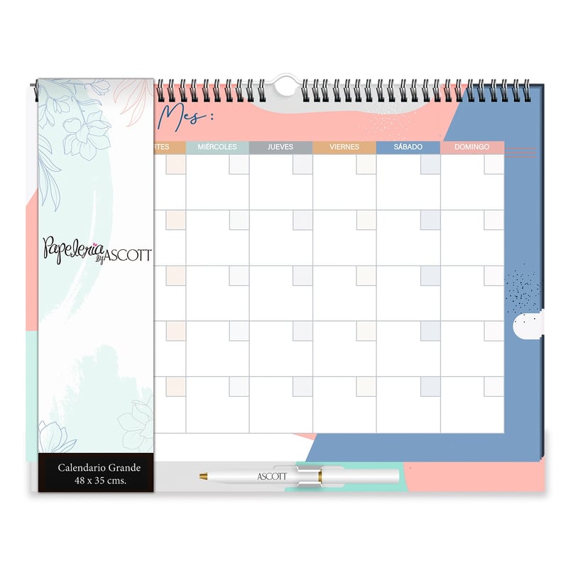 ASCOTT Calendario Agenda Mensual Con Lapiz Ascott 20hj 48x35cm ...