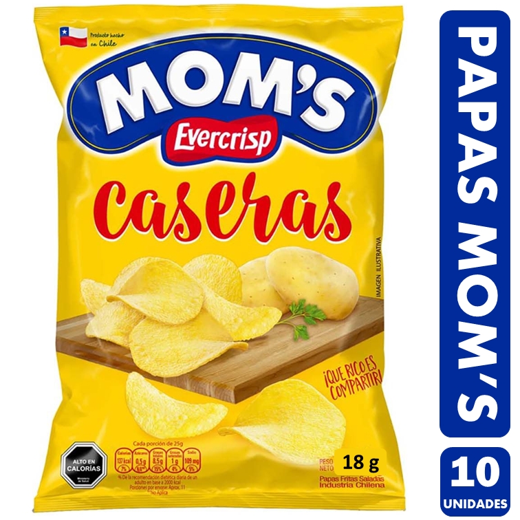 EVERCRISP Papas Fritas Mom´s De Evercrisp Sabor Original pack 10uni ...