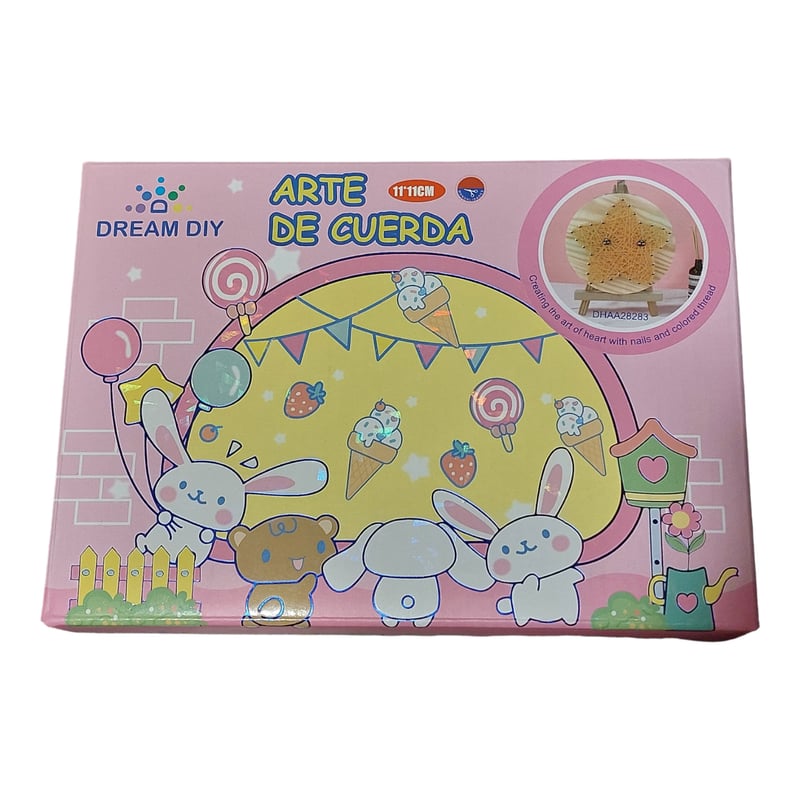 GENERICO Set Manualidades Arte Con Cuerdas Hilorama 11cm estrella ...