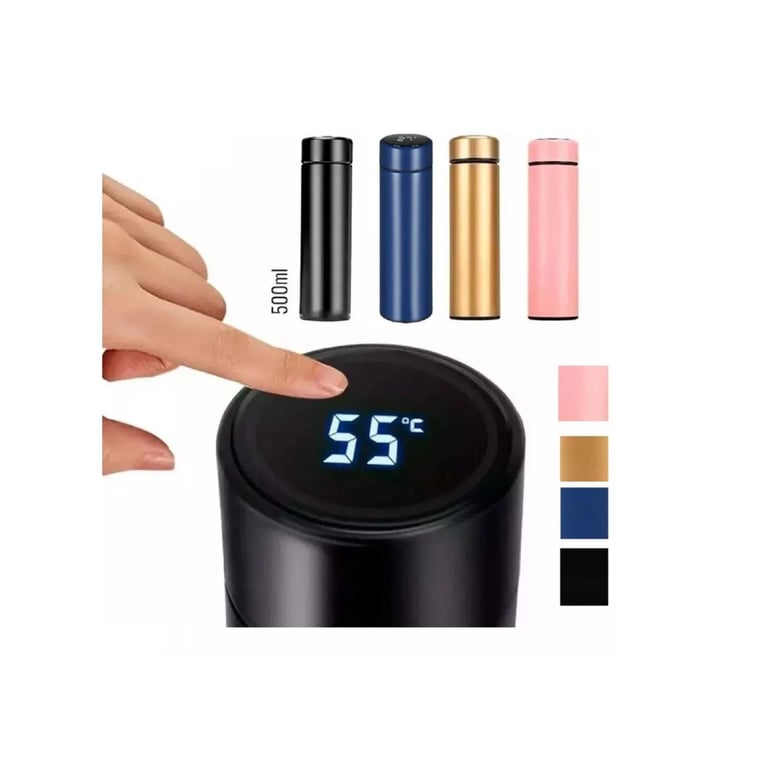 Termo Digital Inteligente Pantalla Led Inteligente Temperatura - Negro ...