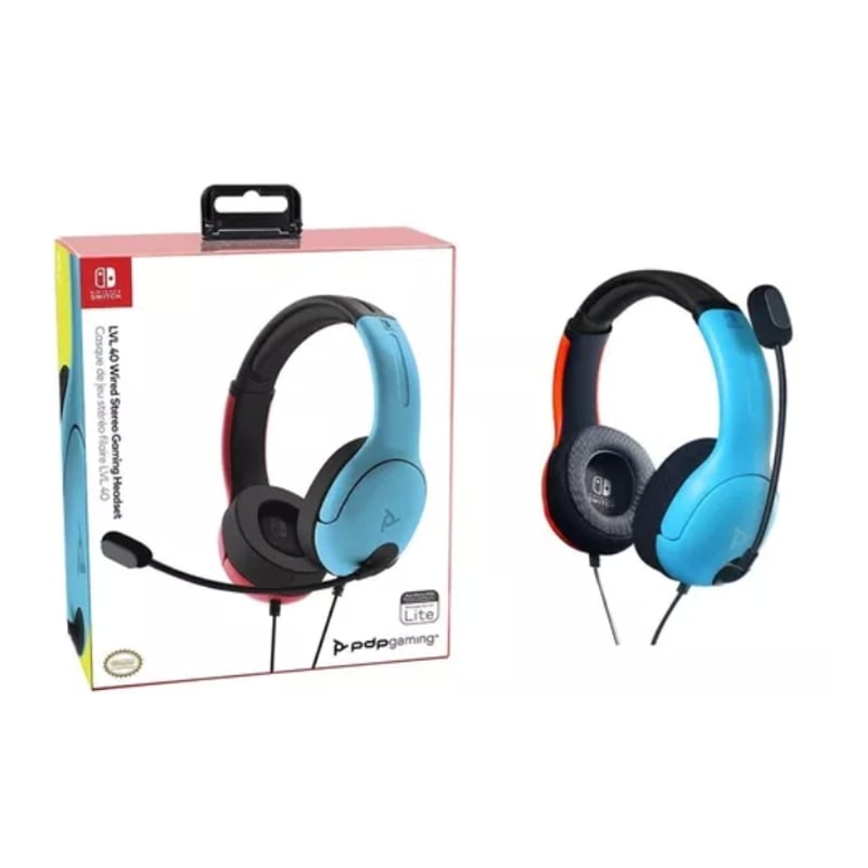 PDP Pdp Auricular Para Switch Lvl40 Ccable Azulrojo - Sniper ...