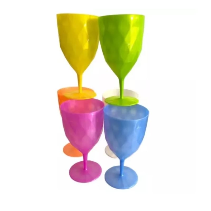 Copas Plásticas De Colores 6 Unidades Copas Reutilizables | Sodimac ...