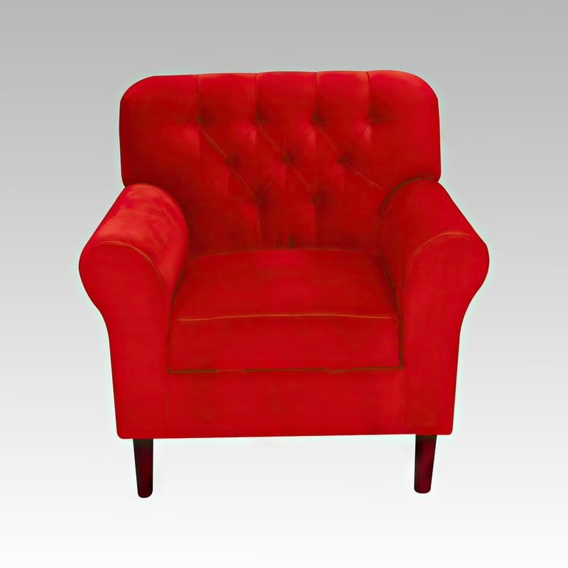 GENERICO Sillón Baúl 1 Cuerpo Estilo Capitoné Recife - Rojo | falabella.com
