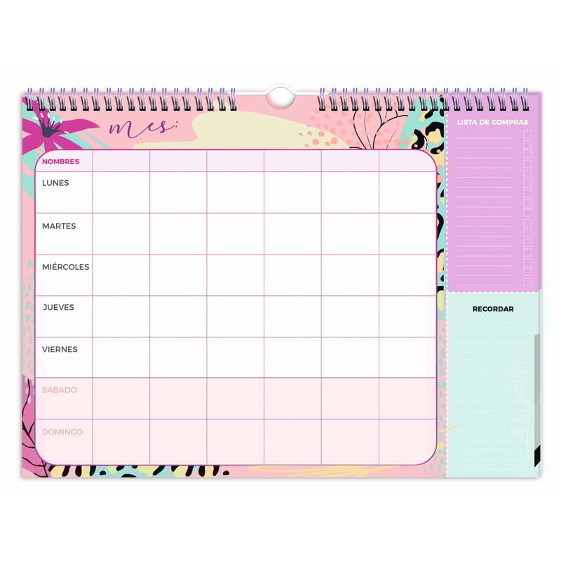 Calendario Agenda Planificador Familiar Mes Con Lapiz 34h 39x31cm ...
