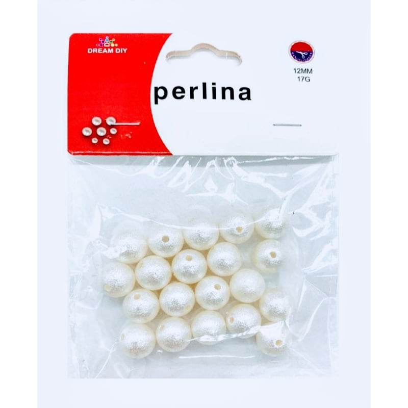 A Perlas de color blanco de 12mm para manualidades y bisutería ...