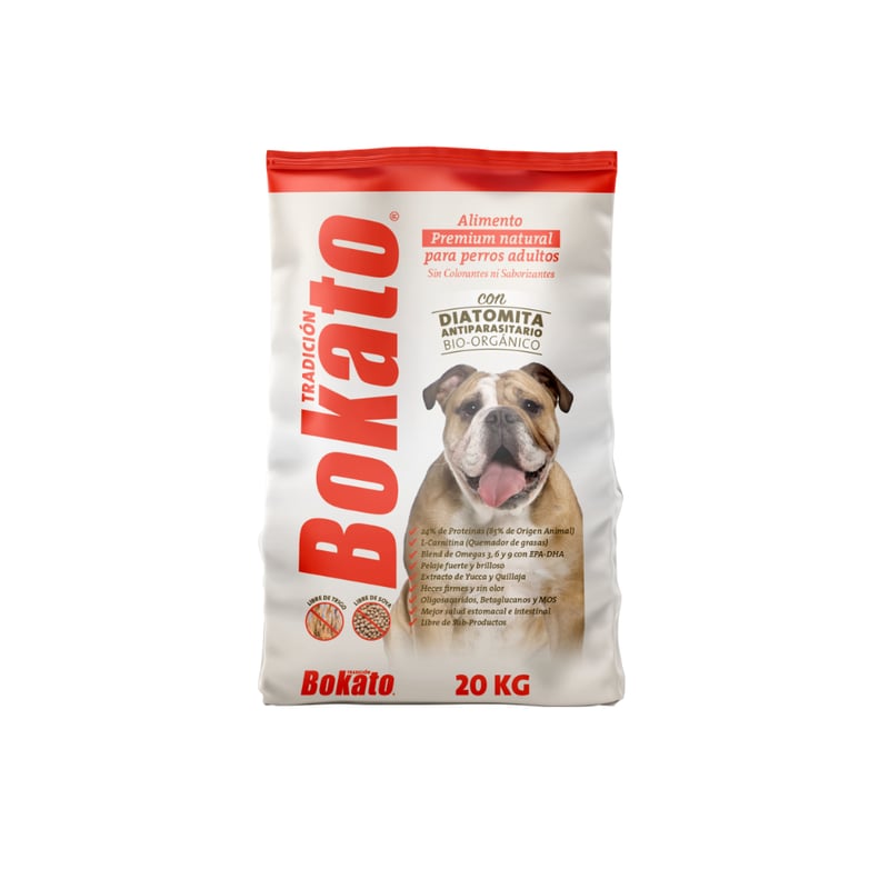 Alimento Premium Bokato Adulto Tradición 24% Proteina 20kg | Sodimac ...