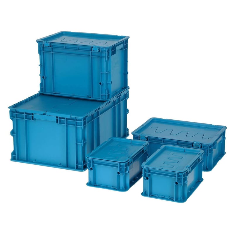 Pack de 5 cajas modulares azules de 60 x 40 x 60cm | Sodimac - Falabella