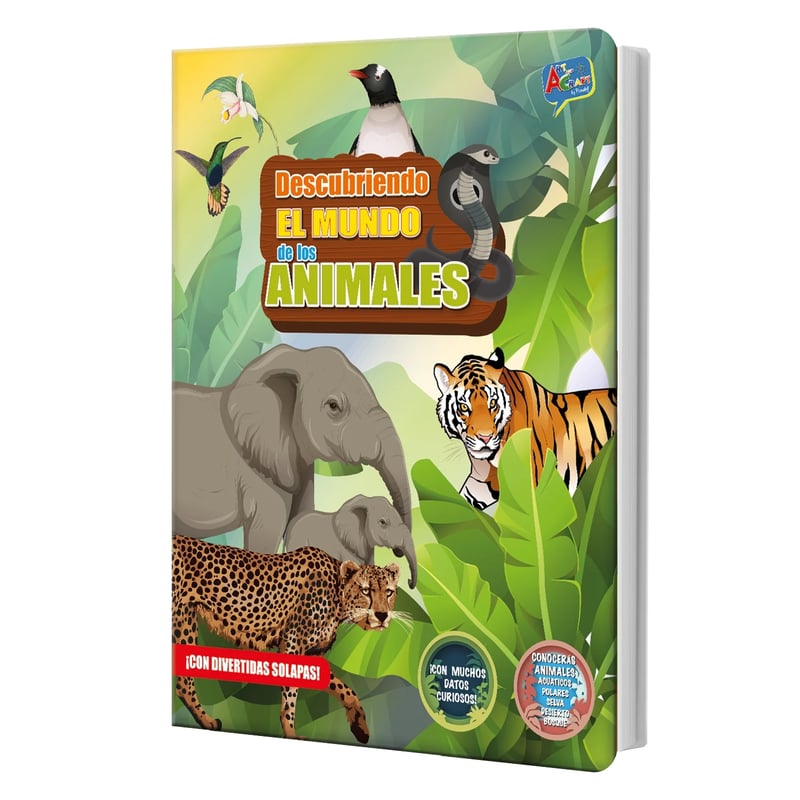 ART AND CRAFT Libro grande tapas y hojas duras Animales Deluxe ...