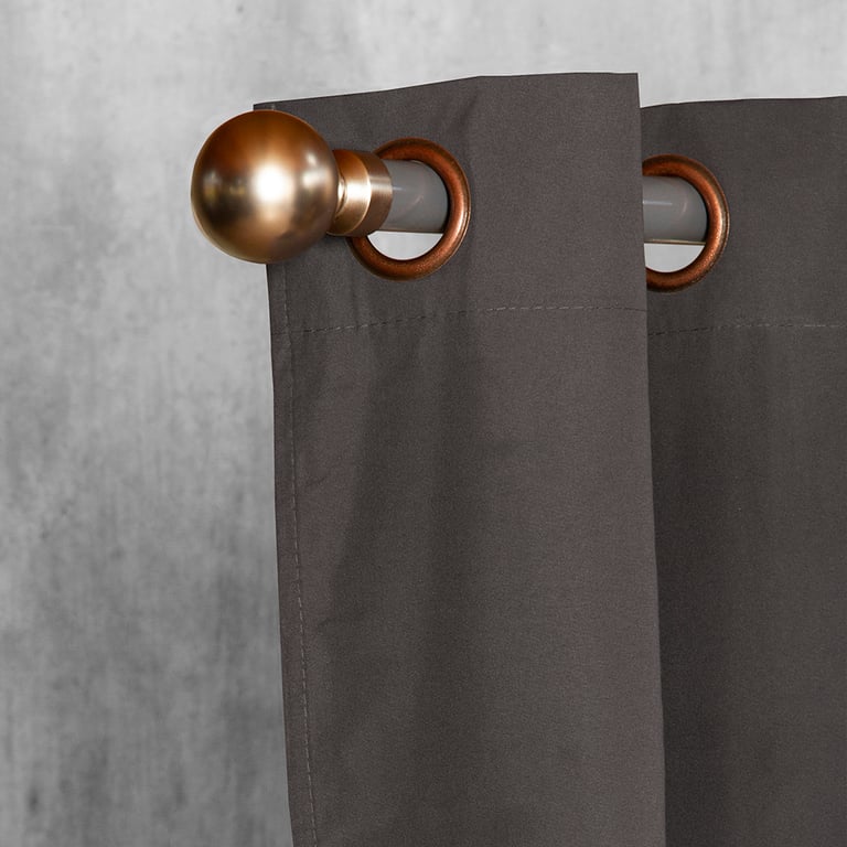 MASEL Set 2 black out microfibra gris oscuro 140 x 225 | falabella.com