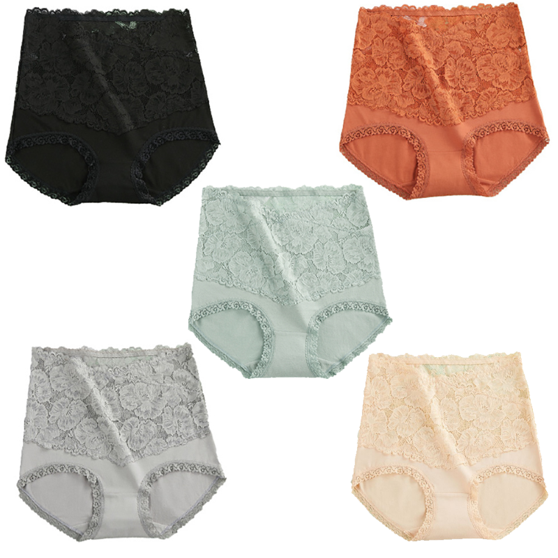 EVERSO Calzon Mujer Alto Levanta Glúteos Algodón Con Encaje ...