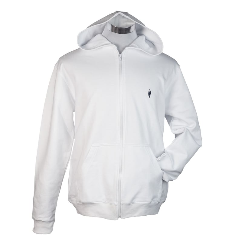 GENERICO Poleron con cierre Color Blanco y Logo Azul | falabella.com