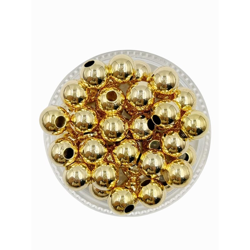 GENERICO Balines Grandes Para Bisutería De Baño De Oro 5gr - Dorado ...