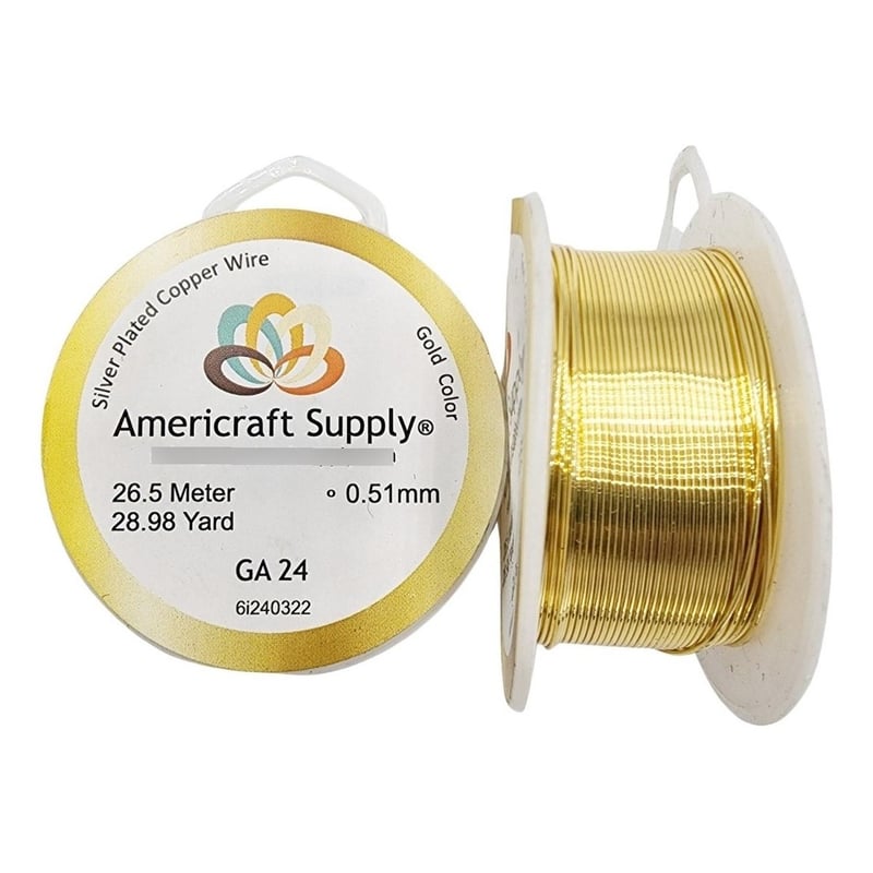 Alambre Para Bisutería Americraft Supply Calibre 24 - Dorado | Sodimac ...