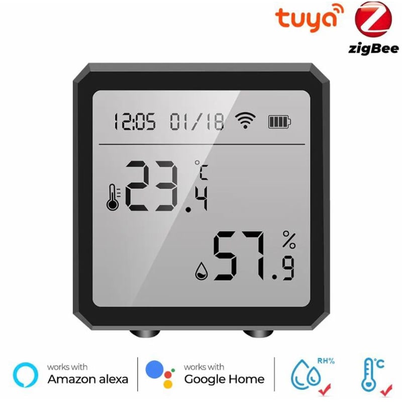SMART LIFE Zigbee Sensor De Temperatura Y Humedad Tuya Smartalexa ...