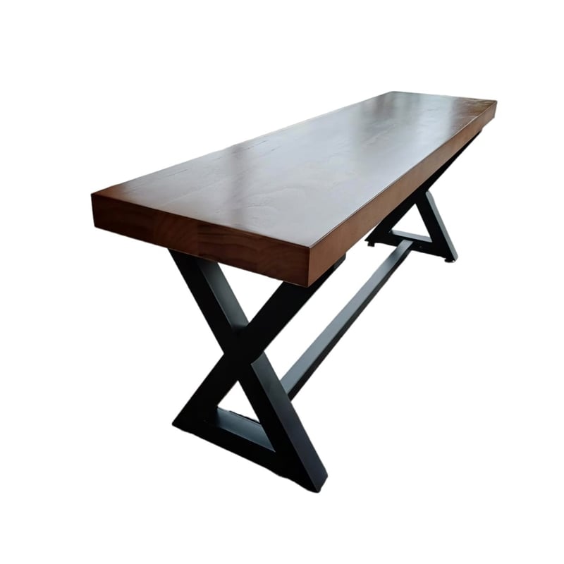 Banca Madera Hierro Modelo Napoles 120x30 cm | Sodimac - Falabella