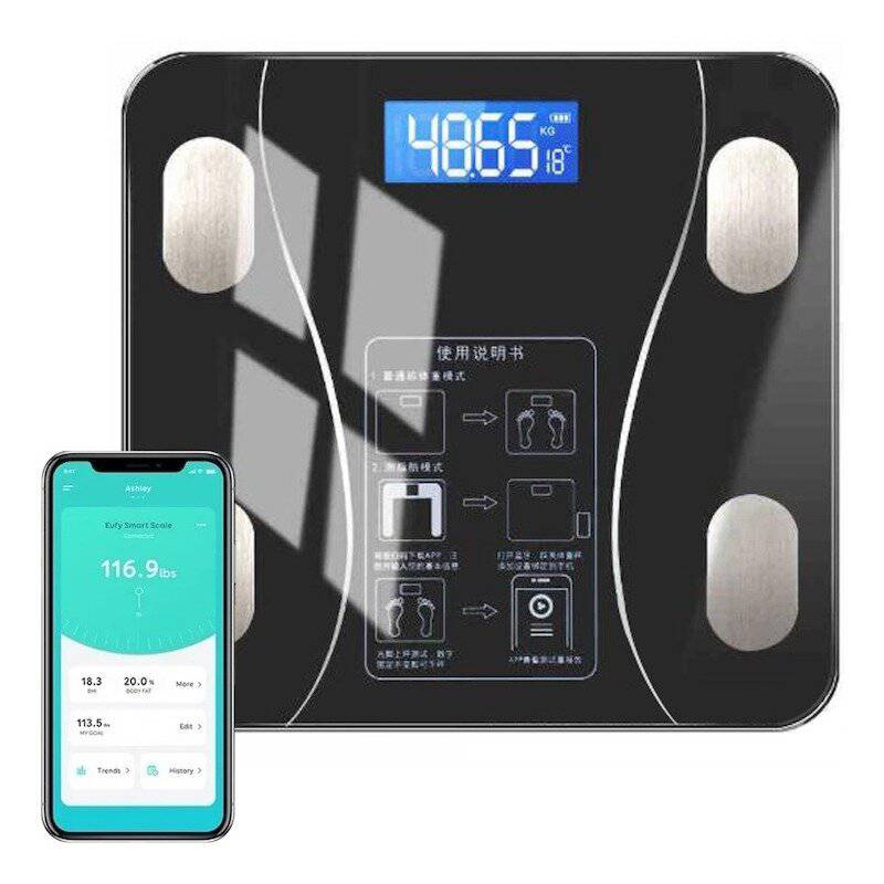 GENERICO Balanza Corporal Digital Smart de vidrio 180KG… | falabella.com