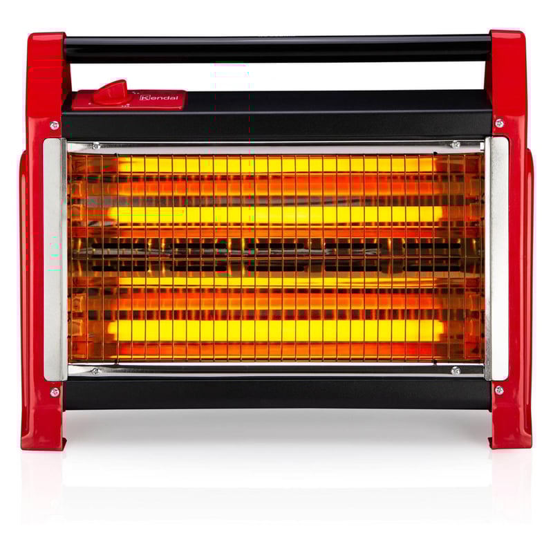 KENDAL Estufa Calefactor Electrico De Cuarzo 1600W 2N Rojo KC-160AS ...