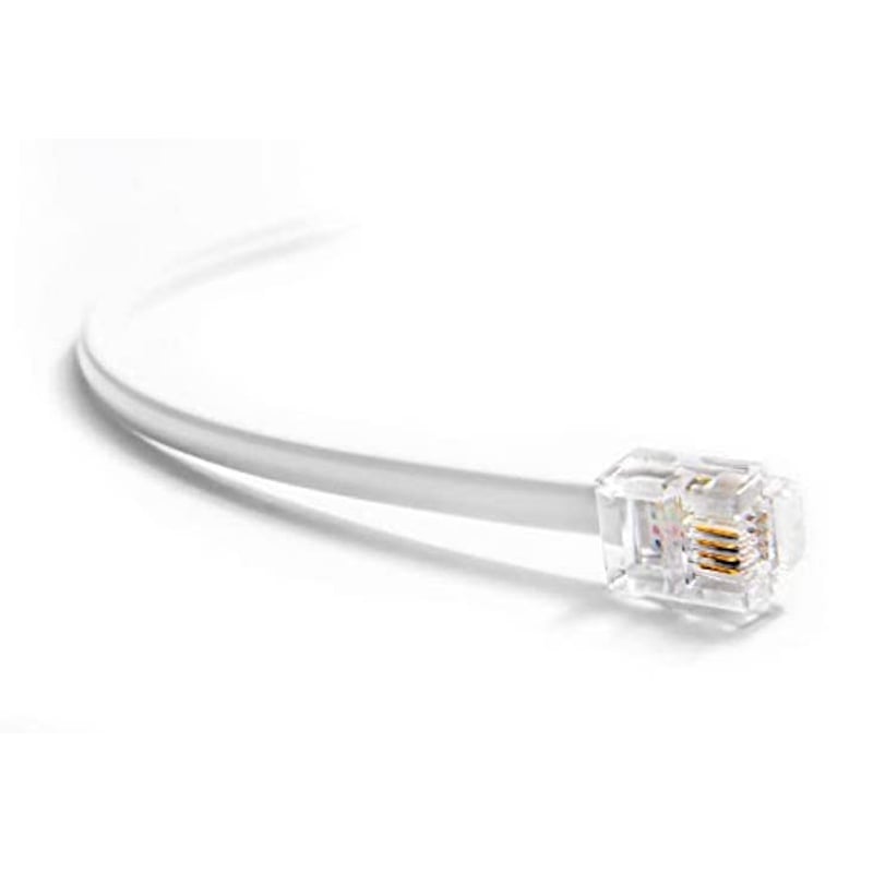 MUNDITEL Cable de Teléfono Rj11 6P4C de 10mUso en Casa u Oficina ...