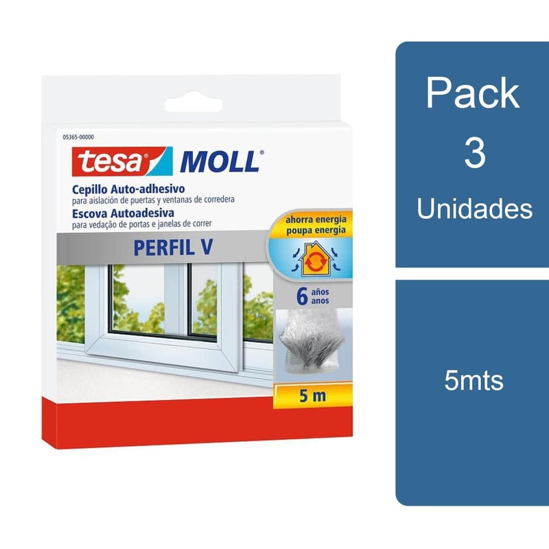 TESA Pack 3 Tesamoll Perfil V 5mts tesa | falabella.com