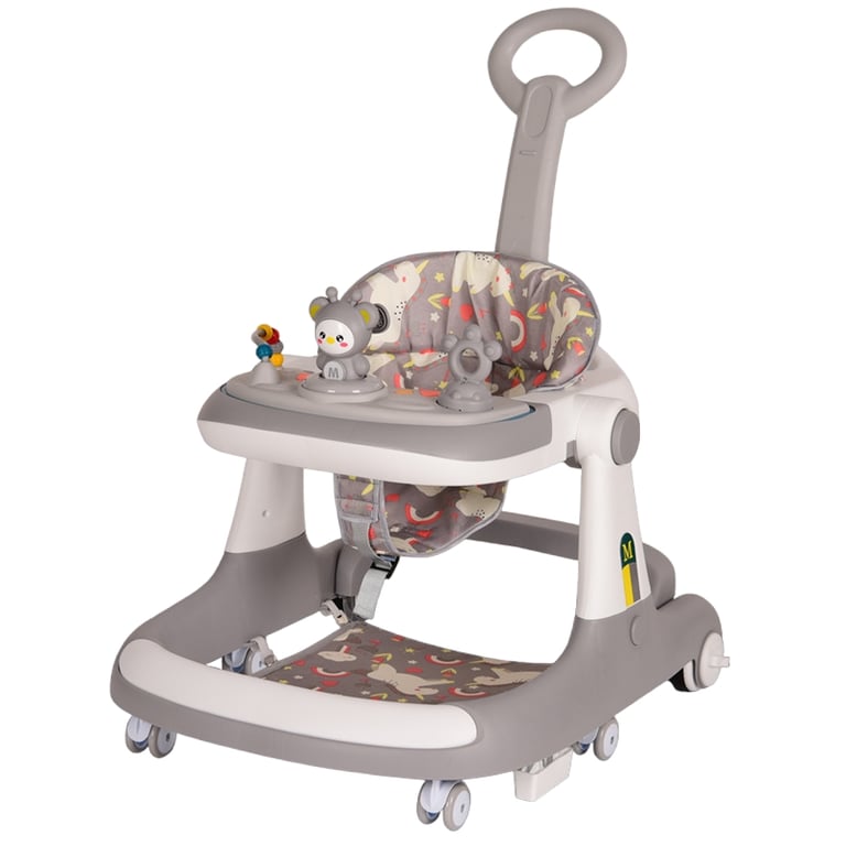 Andador de bebé multifuncional anticaida Unisex Gris | Sodimac Chile