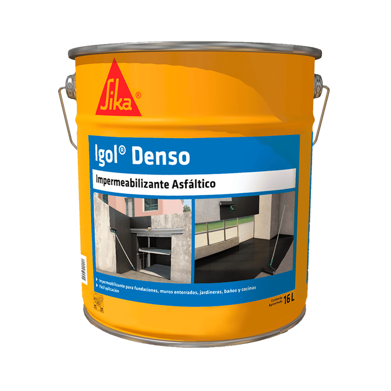 SIKA IGOL DENSO - Impermeabilizante Asfáltico Universal Tineta 16lts ...