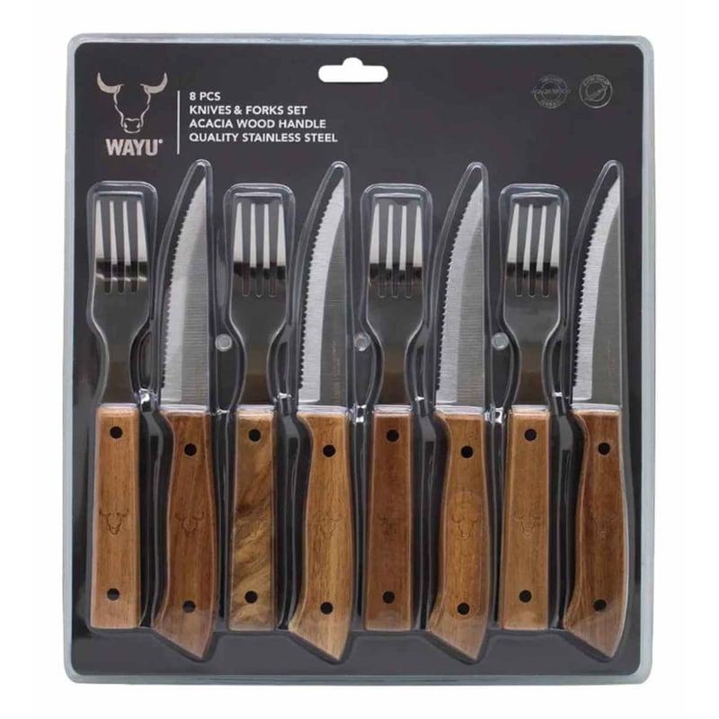 WAYU SET CUCHILLOS Y TENEDORES PRM 8 PIEZAS WAYU | falabella.com