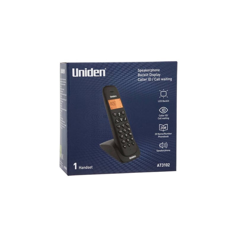 UNIDEN Telefono Inalambrico Uniden At3102bk Negro | falabella.com