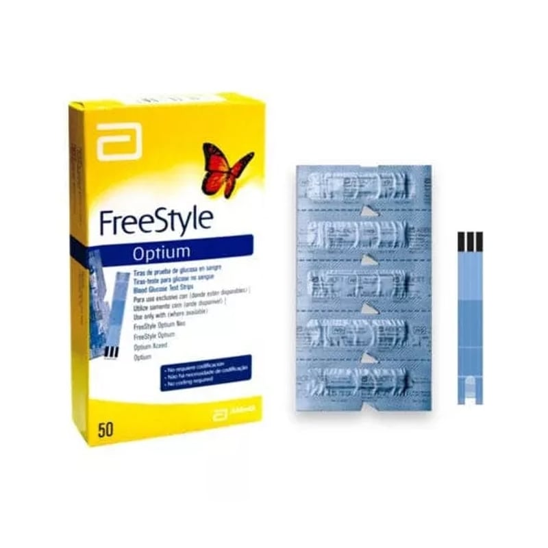 GENERICO Cintas Glucometro Free Style Optium Cintas Reactivas 50 ...