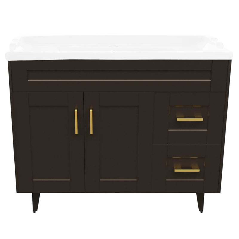 DOMSA Kit Mueble Vanitorio Deluxe Domsa 100SK Café F 100x47x80cm ...