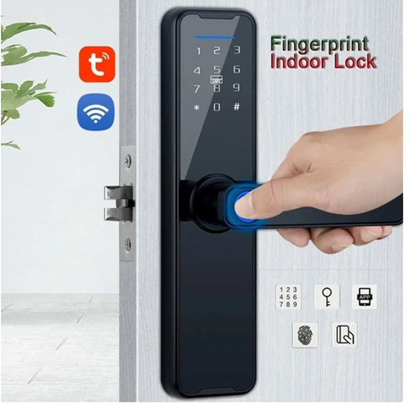 Cerradura Chapa Digital Electrónica Inteligente Wifi Huella | Sodimac Chile