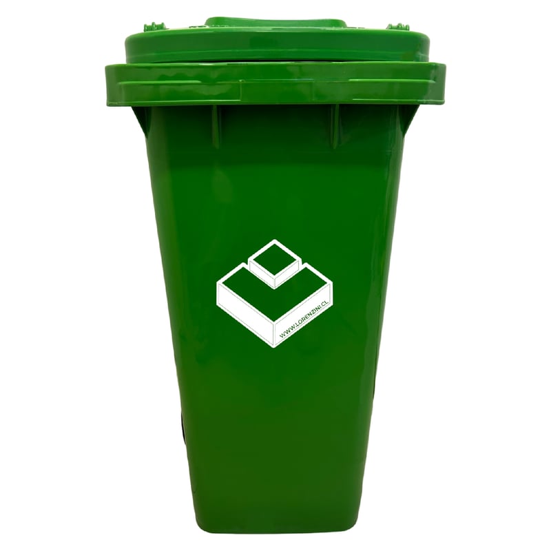 LORENZINI Contenedor Basurero 120 Lts Verde con ruedas | falabella.com