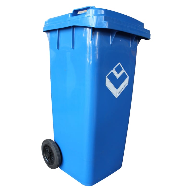 LORENZINI Contenedor Basurero 120 Lts Azul con ruedas | falabella.com