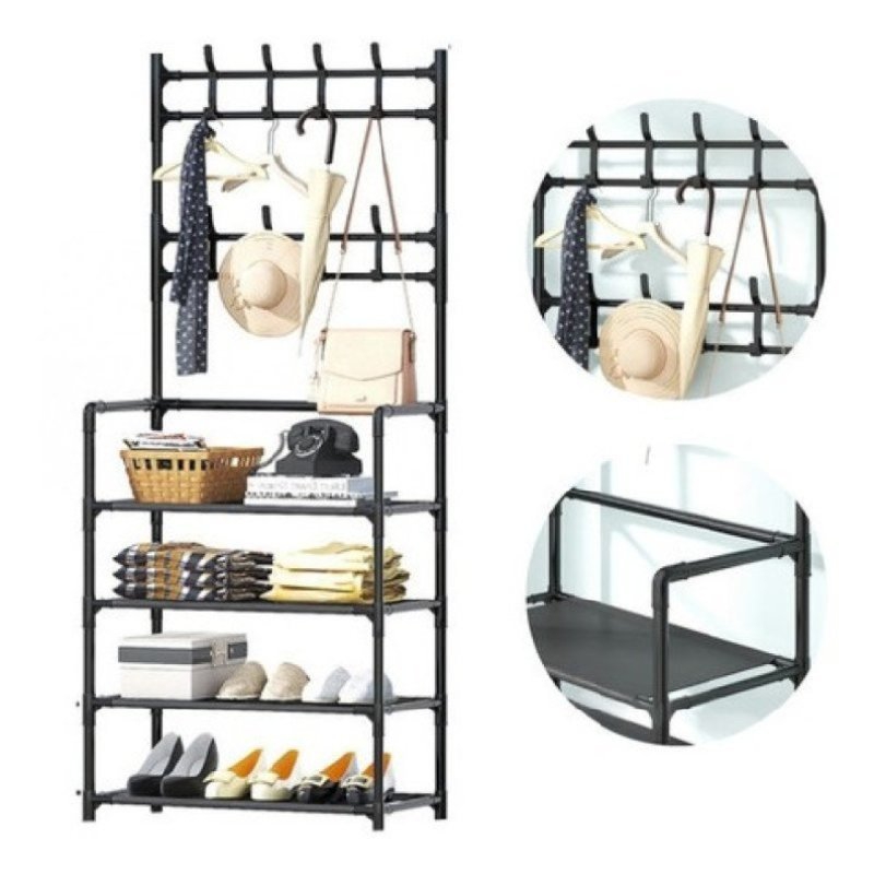 U BUY Rack Organizador Zapatero Perchero Ropa Colgador 4 Niveles ...