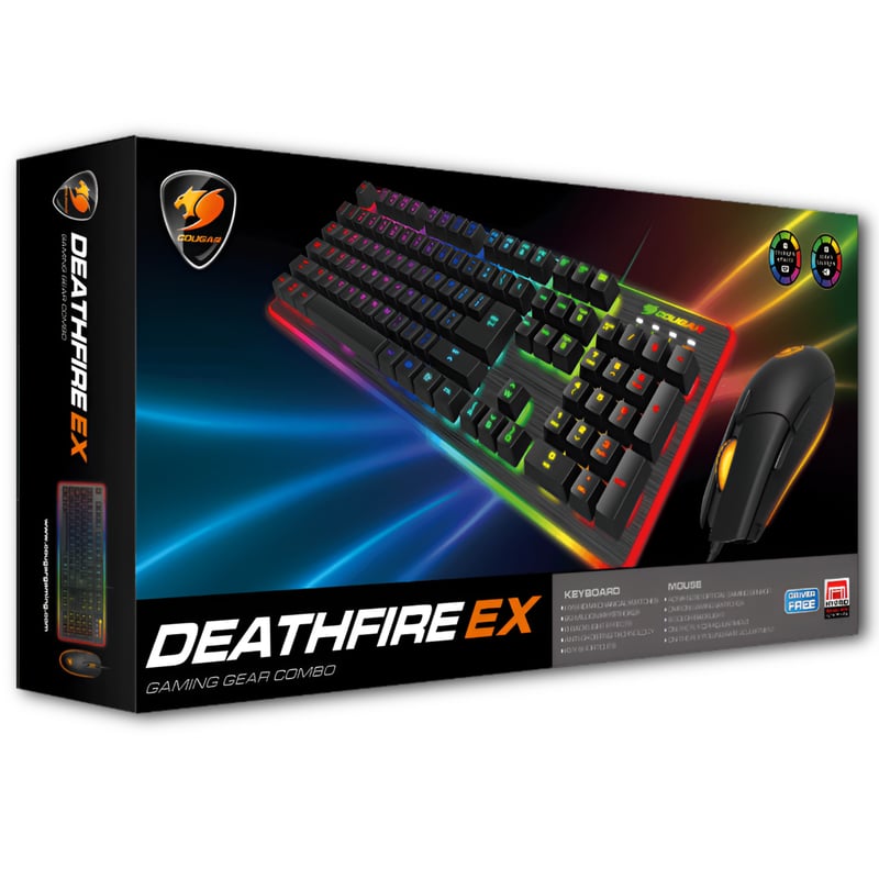 COUGAR Kit Gamer Mouse y Teclado Cougar Deathfire Ex RGB Anti-Ghosting ...