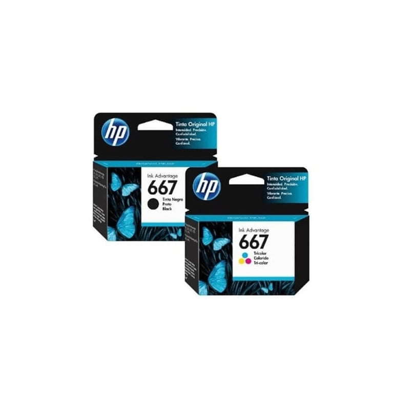 HP Pack Tintas HP 667 Negro - Color Original | falabella.com