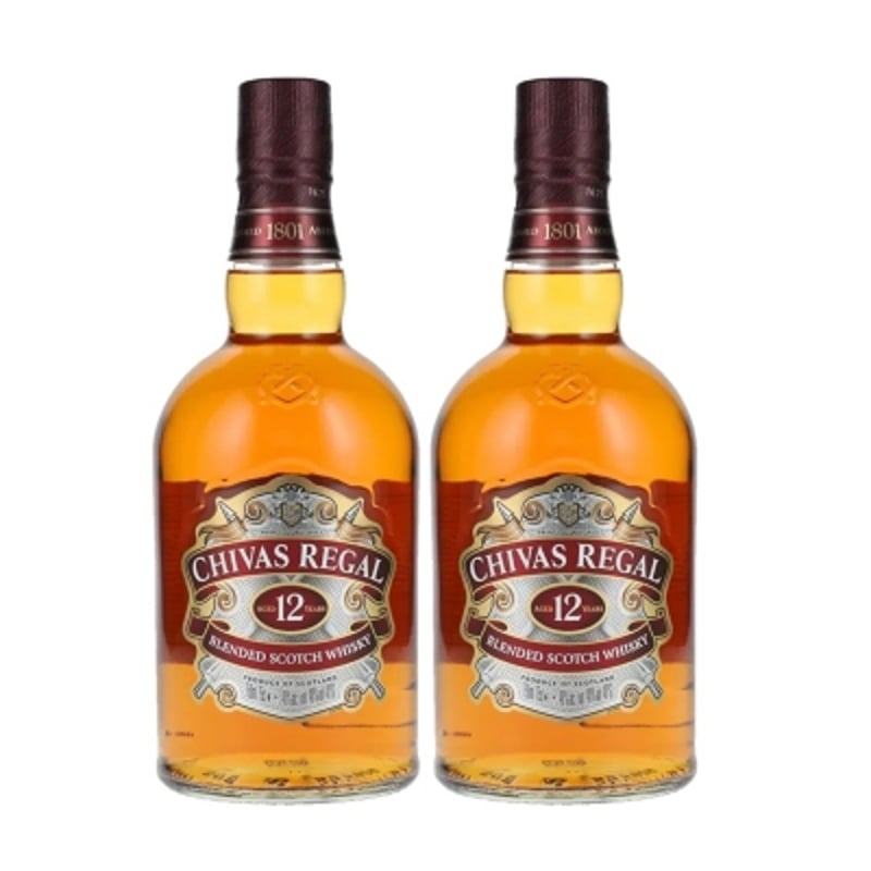 CHIVAS REGAL WHISKY CHIVAS REGAL 12 AÑOS X 2 UNIDADES LITRO | falabella.com