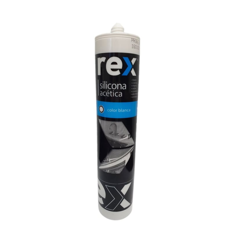 Silicona Acética Blanca con Fungicida Rex Cartucho 300 ml | Sodimac Chile