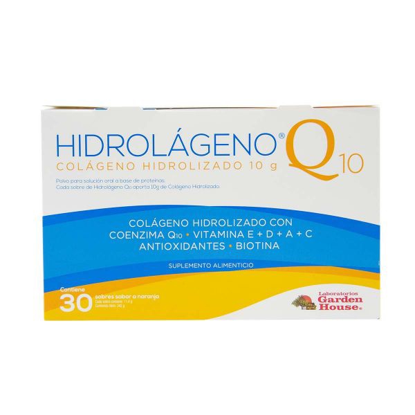 HIDROLAGENO Hidrolágeno HQ10 Colageno Hidrolizado x 30 Sobres ...