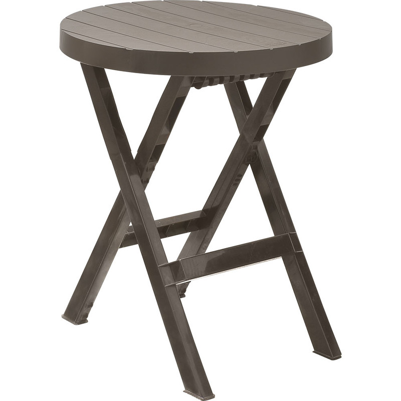 RIMAX Mesa Plegable Circular Baru Mocca 60x74cms Rimax | falabella.com