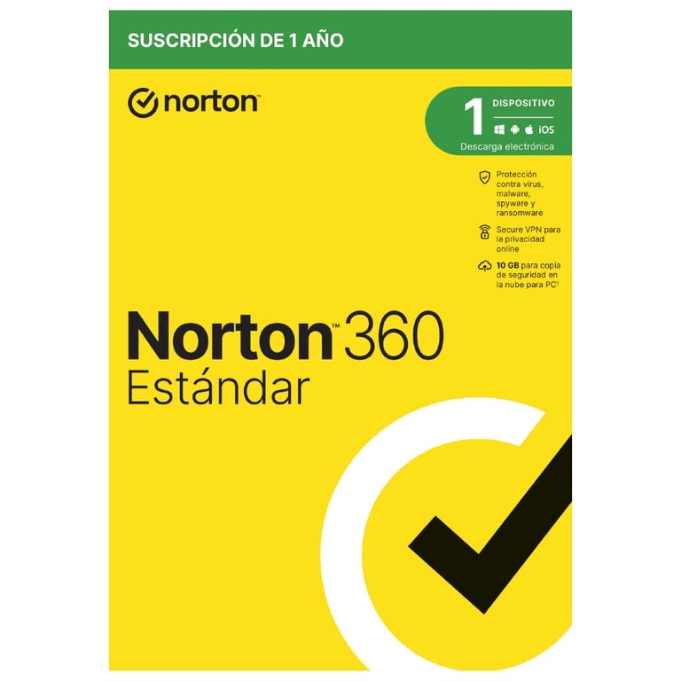 NORTON Norton 360 Standard - 1 Dispositivo | falabella.com