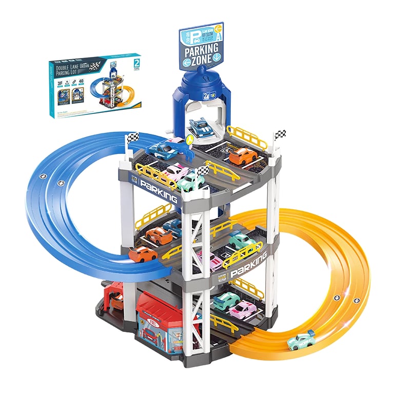 ANIKIDS Pistas Autos Vidita Bighouse Juguete Armable Niños 3 Niveles ...