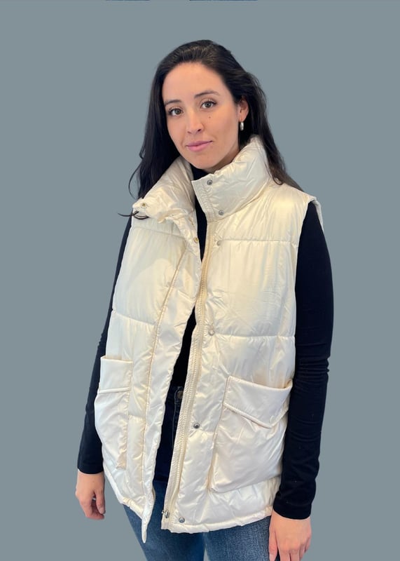 CLUB SALVAJE Chaleco Puffer - Blanco | falabella.com