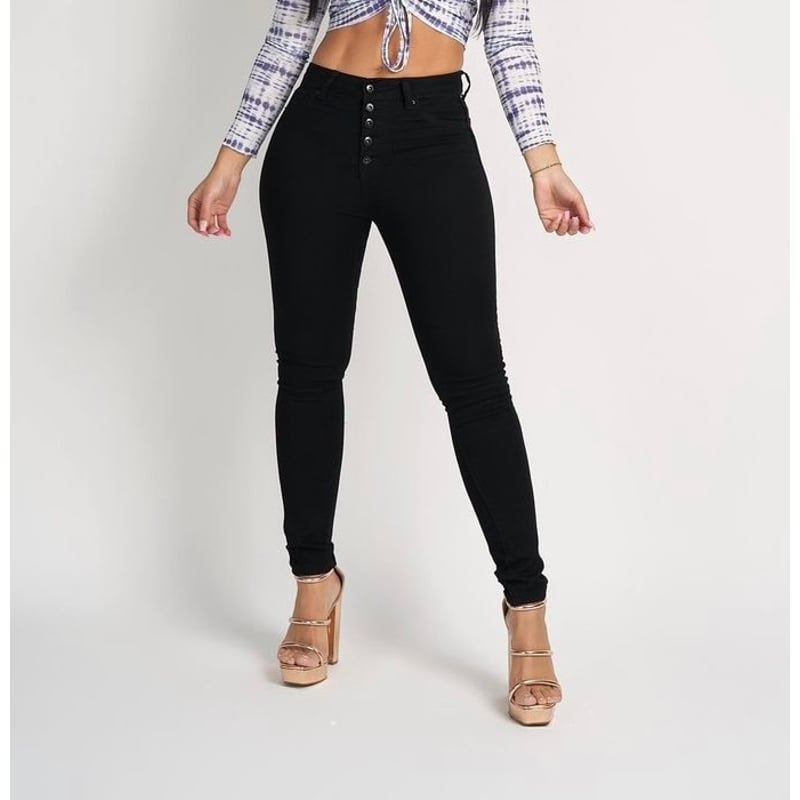 MENINA JEANS Jeans Mujer Skinny Negro | falabella.com