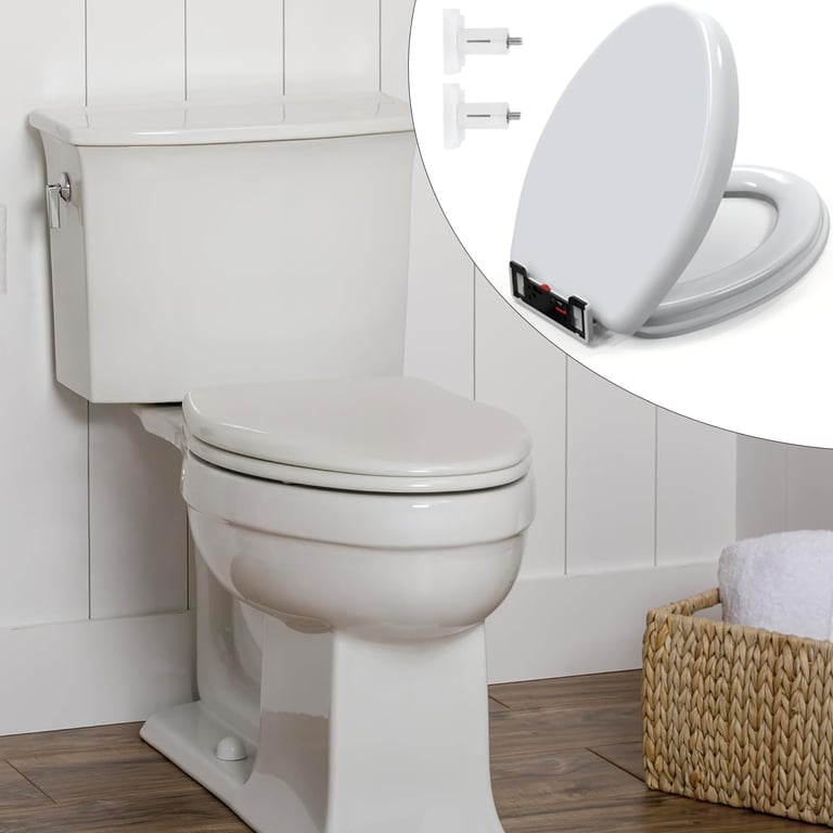 Asiento De Inodoro De V Instalar Rápida Engrosado Con Tapa | Sodimac ...