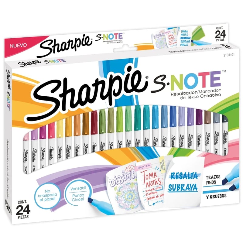 SHARPIE Marcador Sharpie S-Note 24 colores Permanente | falabella.com