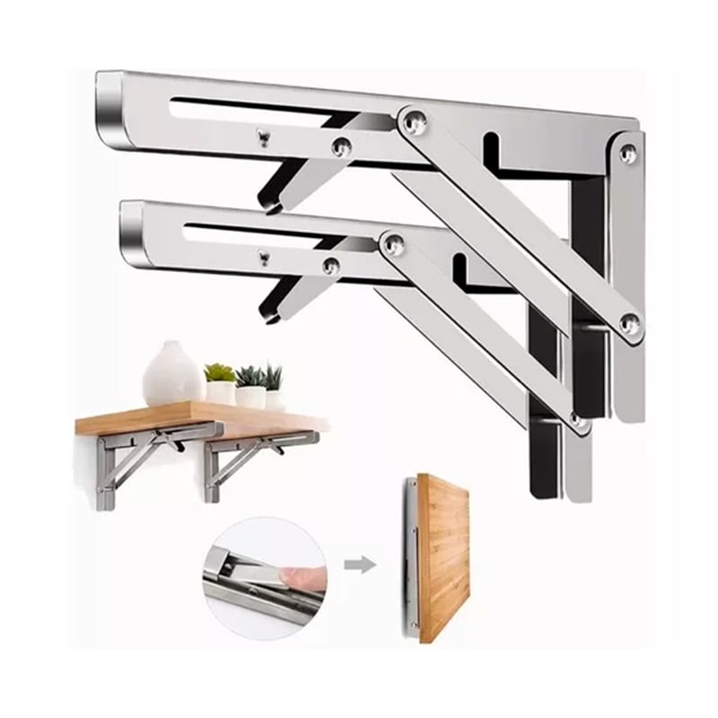 Set 2 Escuadras Abatibles Metálicas Para Repisa De 40cm | Sodimac ...