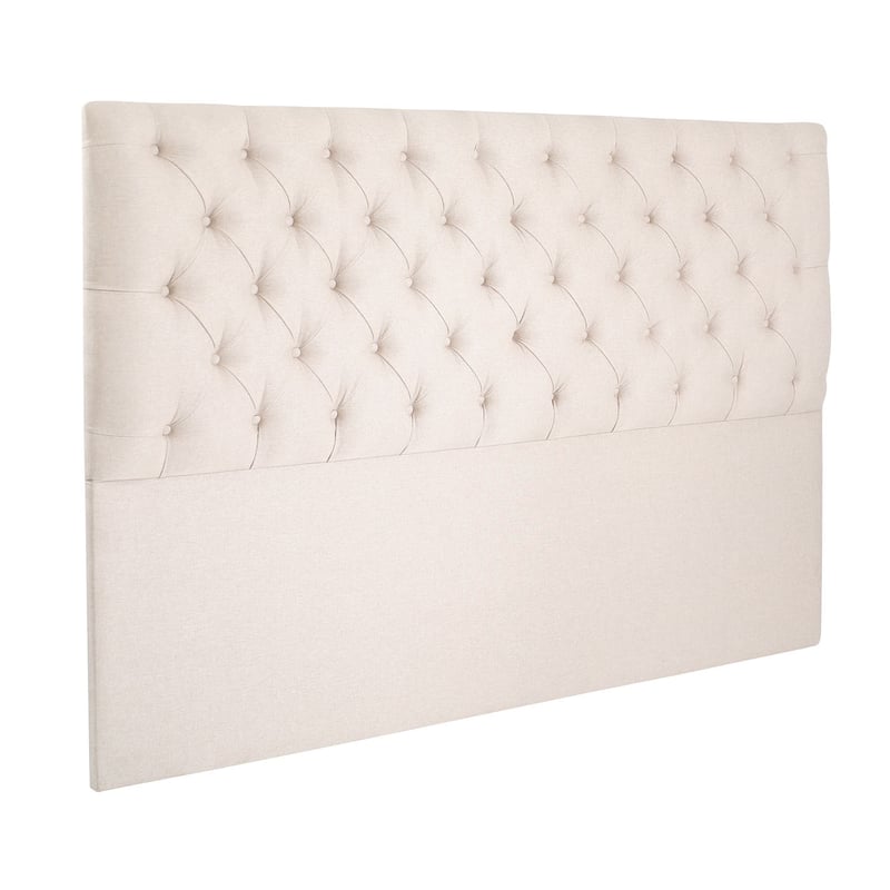 MUEBLES NATIVA Respaldo Capitoné Beige Super King | falabella.com