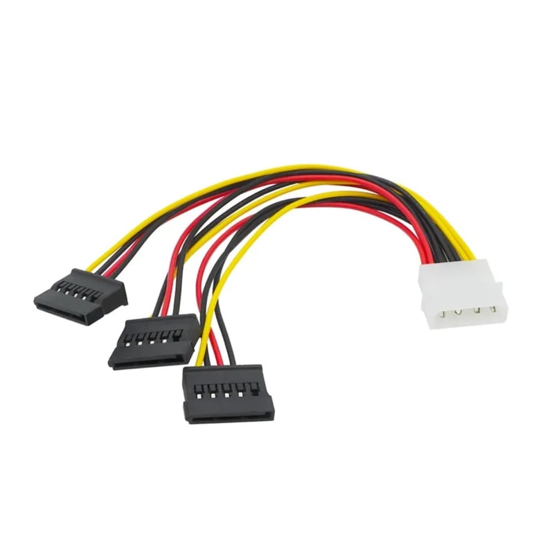 GENERICO Cable alimentación Disco duro IDE de 4 pines a 3 puertos SATA hembra | falabella.com