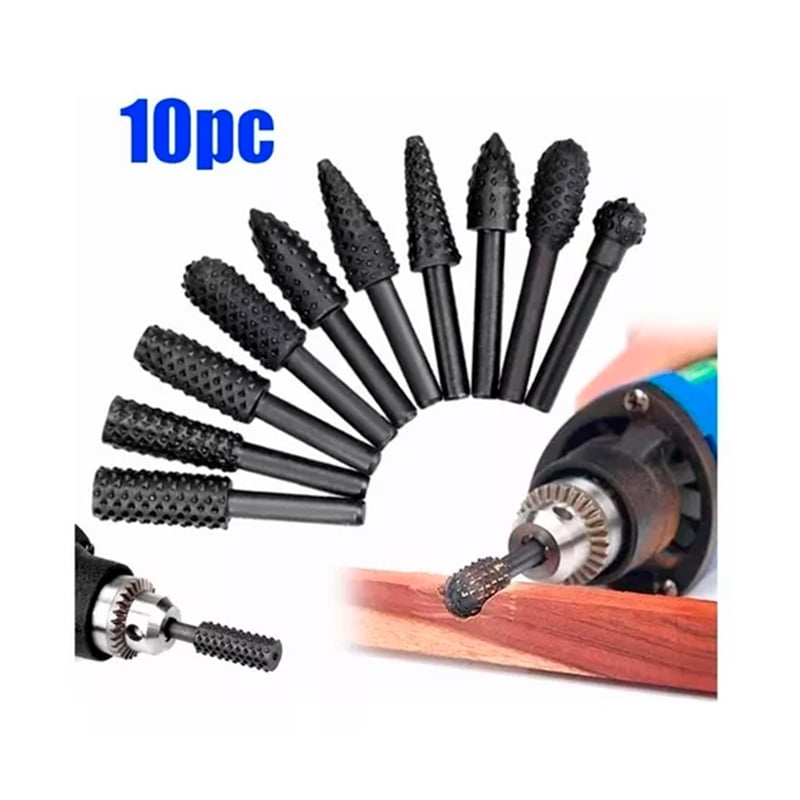 GENERICO Set De 10 Fresas Para Madera Escofinas Para Dremel | falabella.com